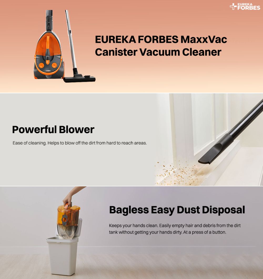 Eureka Forbes Maxxvac With Cyclonic Technology Vacuum Cleaner 1900