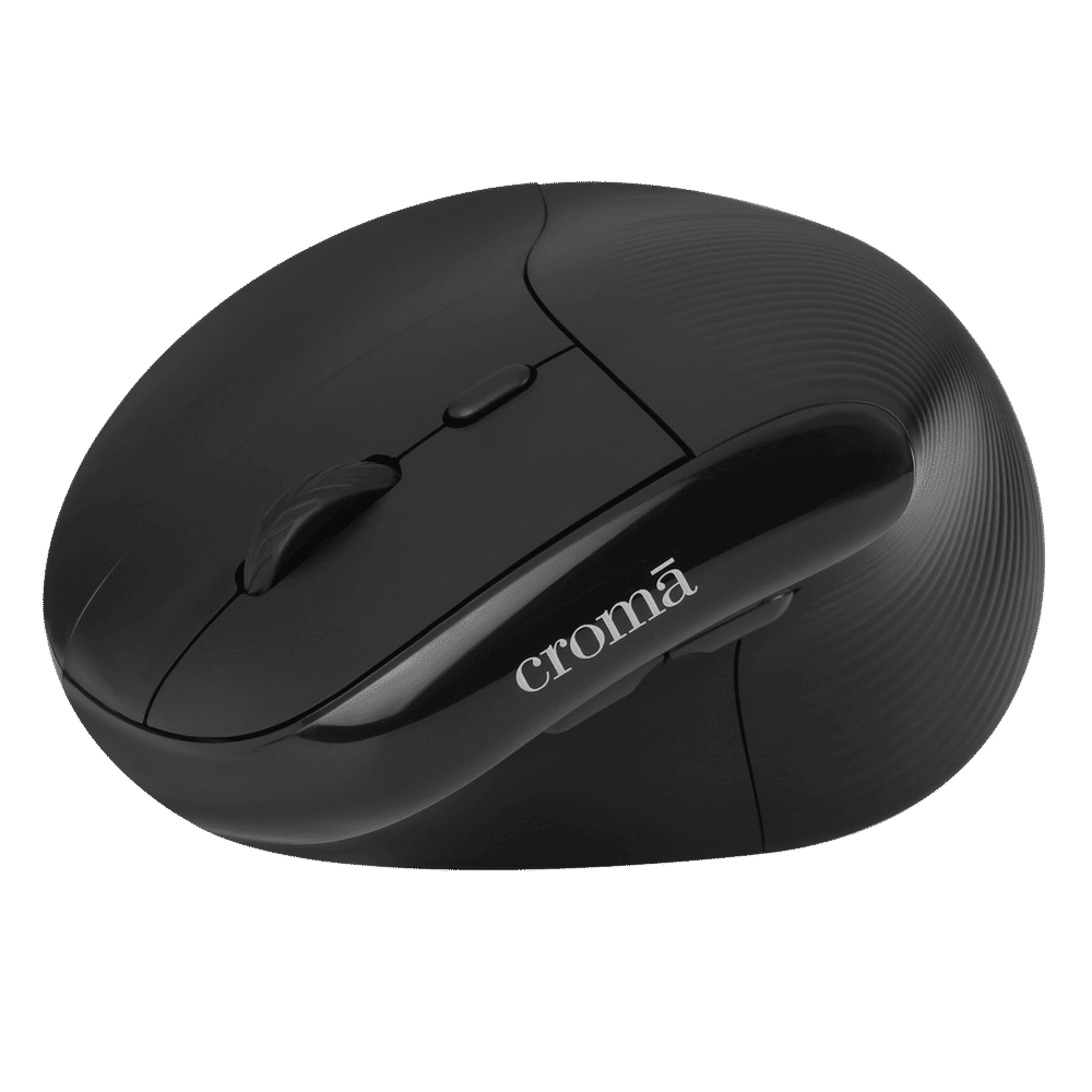 Buy Croma Wireless Mouse with Ergonomics Design (4000 DPI Adjustable, 6 ...