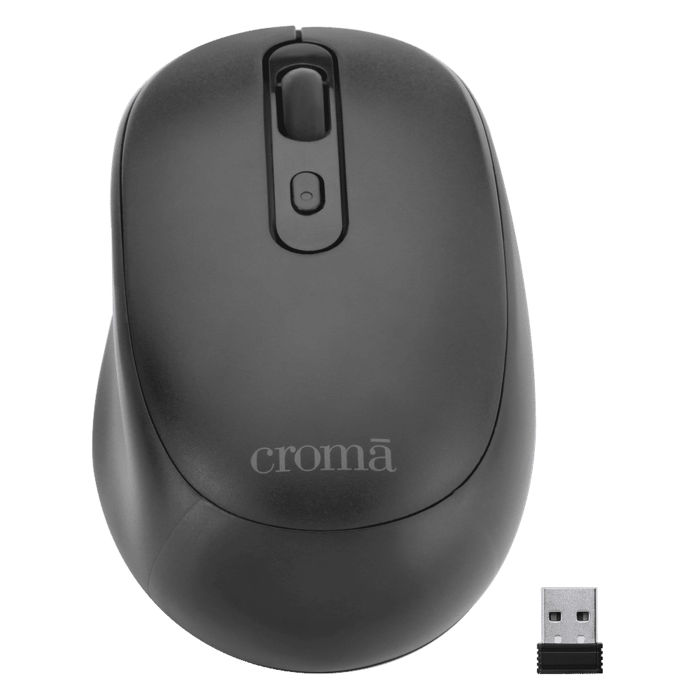 Buy Croma Rechargeable Wireless Mouse with 4 Buttons (3200 DPI ...