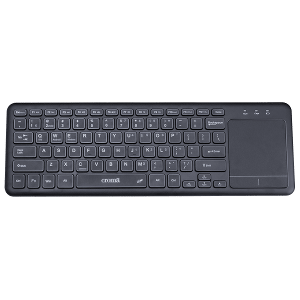 Buy Croma 2.4 GHz Wireless Keyboard with Touchpad (Gesture Control ...