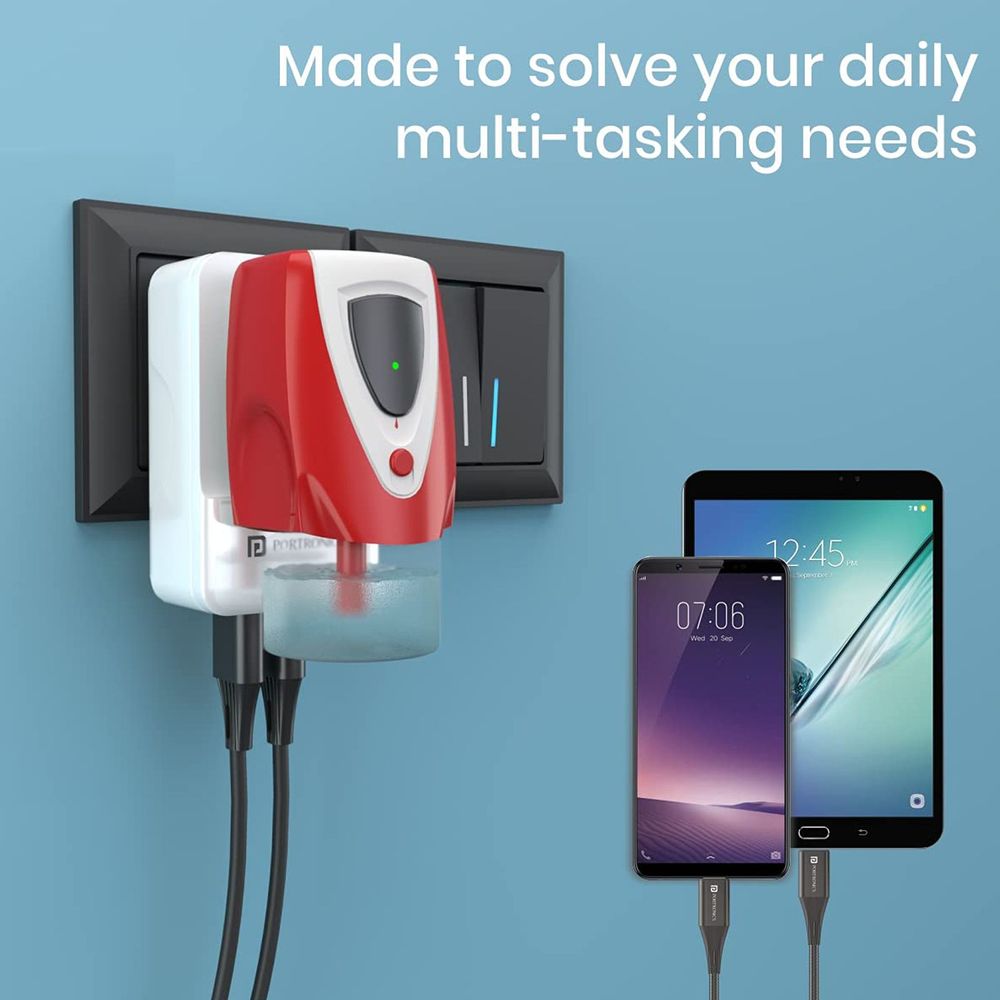 Buy Portronics Adapto III Type A 2-Port Fast Charger (Adapter Only ...