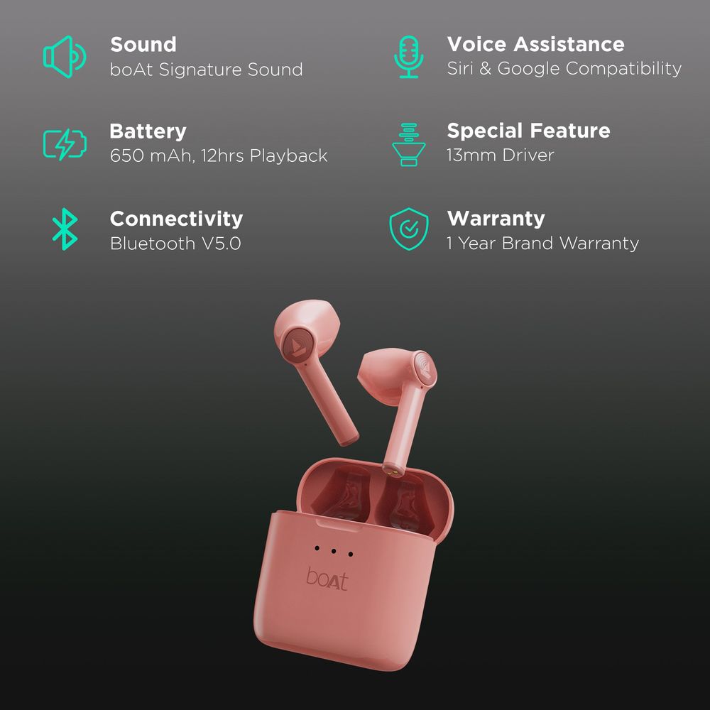 Buy boAt Airdopes 138 TWS Earbuds (IPX4 Water & Dust Resistant, 12 ...