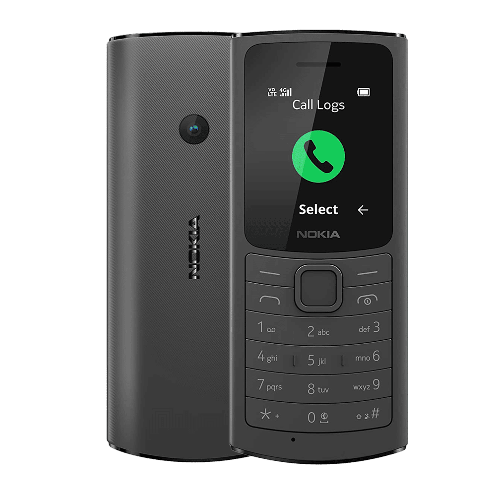 Buy Nokia 110 12LYRB21A01 (128MB, Dual SIM, Rear Camera, Charcoal ...