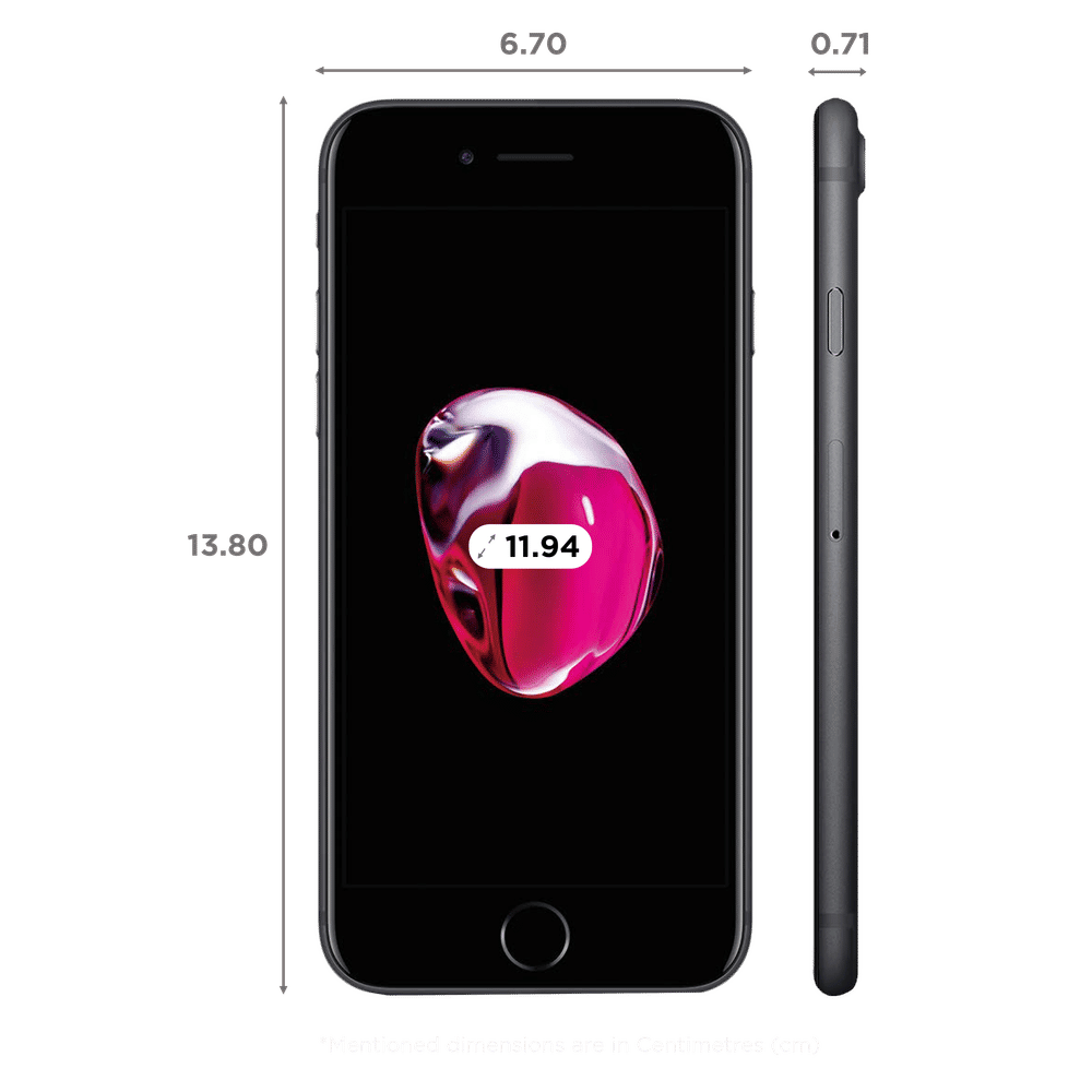 Refurbished iPhone 7 (32GB, Jet Black) Online - Croma