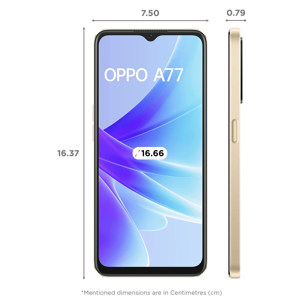 Buy OPPO A77 (4GB RAM, 128GB, Sunset Orange) Online - Croma
