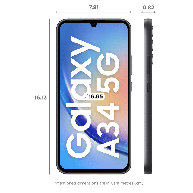 Buy Samsung Galaxy A34 5G (8GB RAM, 128GB, Awesome Graphite) Online - Croma
