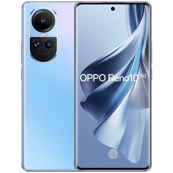 Buy oppo Reno 10 5G (8GB RAM, 256GB, Ice Blue) Online - Croma
