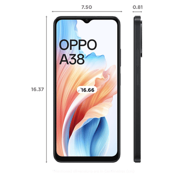Buy oppo A38 (4GB RAM, 128GB, Glowing Black) Online - Croma