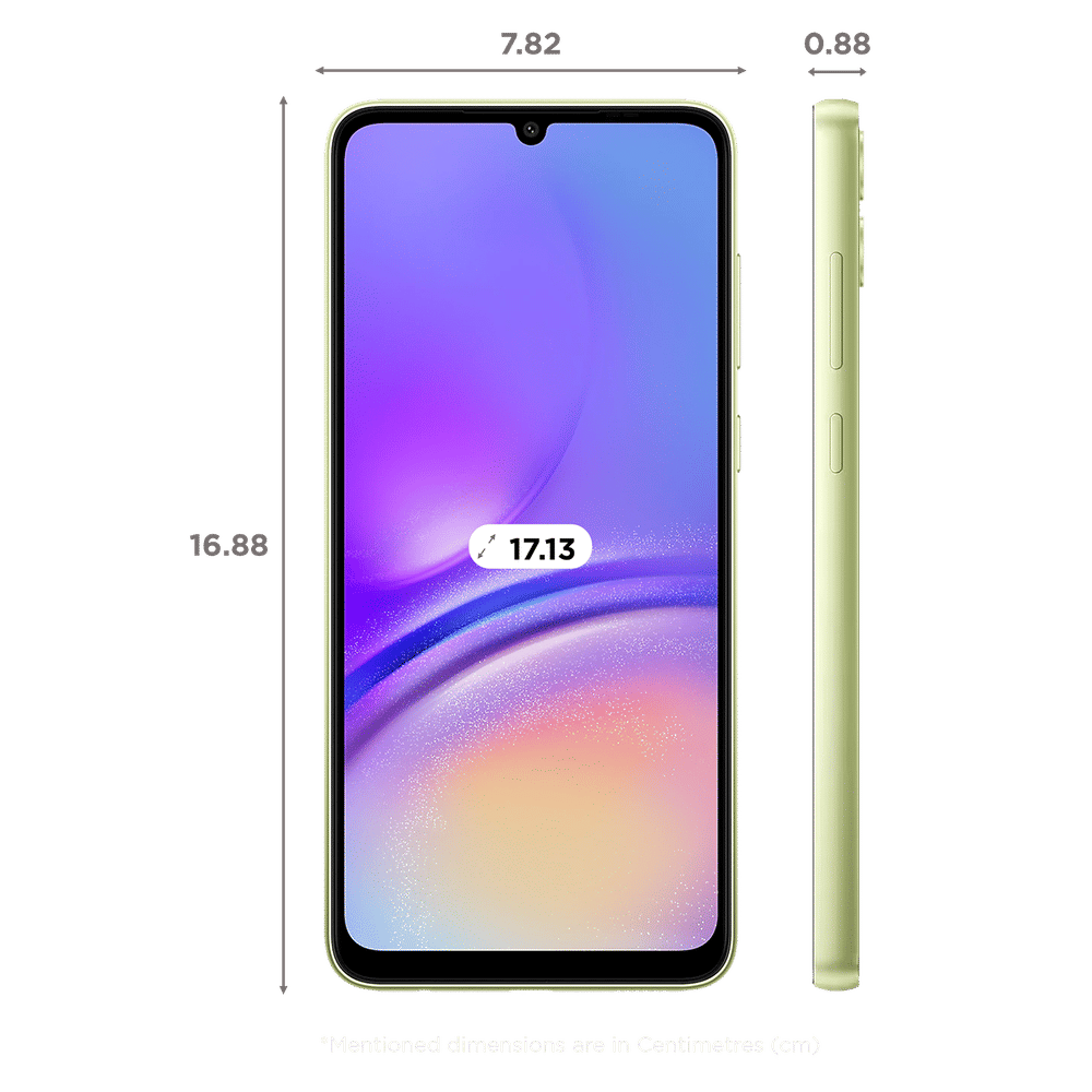 Buy SAMSUNG Galaxy A05 (6GB RAM, 128GB, Light Green) Online - Croma