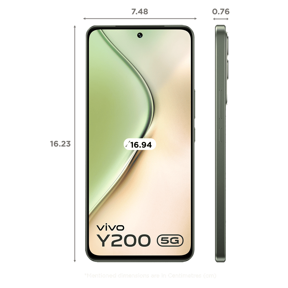 Buy vivo Y200 5G (8GB RAM, 256GB, Jungle Green) Online - Croma