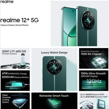 Buy realme 12 Plus 5G (8GB RAM, 128GB, Pioneer Green) Online - Croma