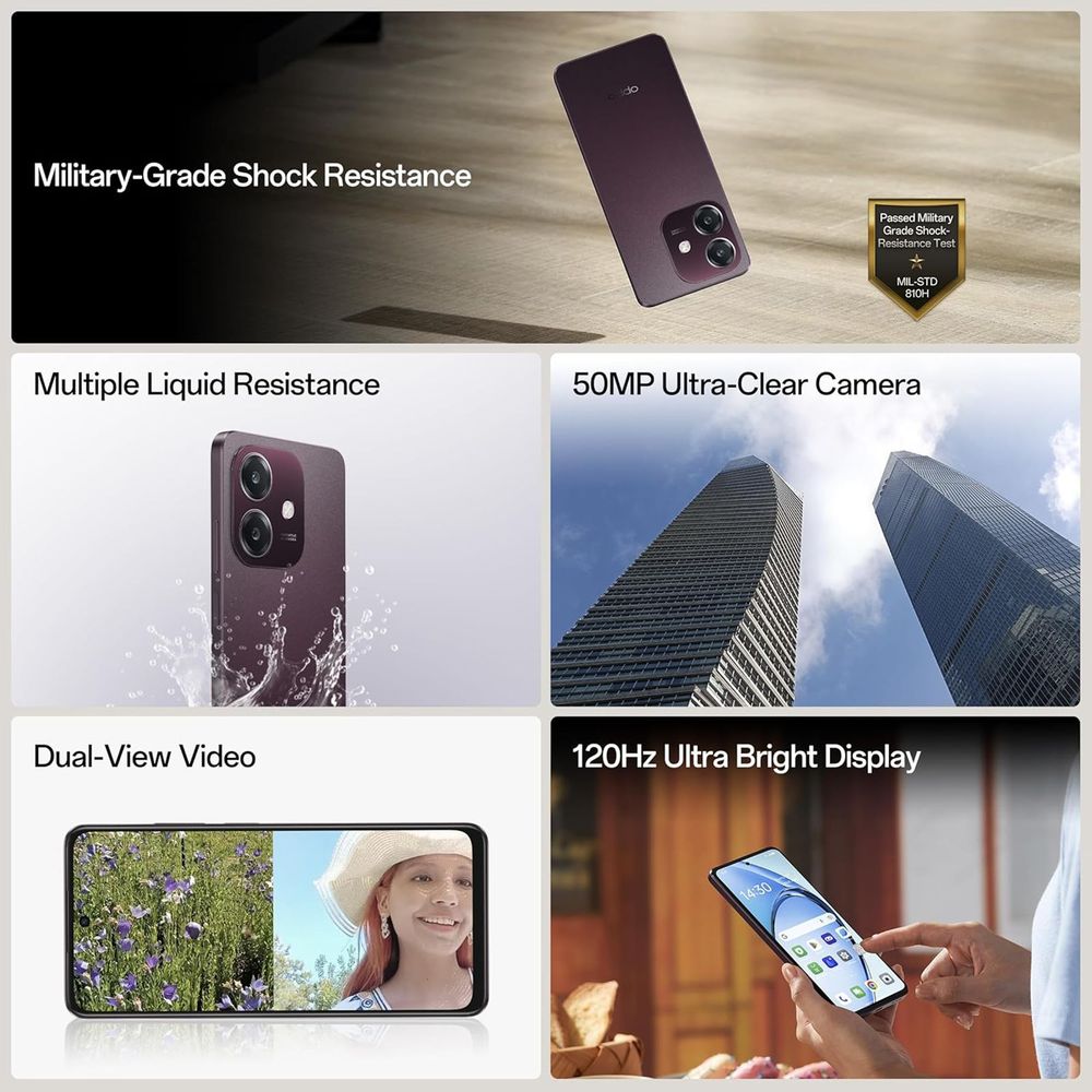 Buy oppo A3 5G (6GB RAM, 128GB, Nebula Red) Online - Croma