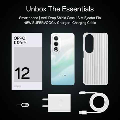 Buy oppo K12x 5G (6GB RAM, 128GB, Breeze Blue) Online – Croma