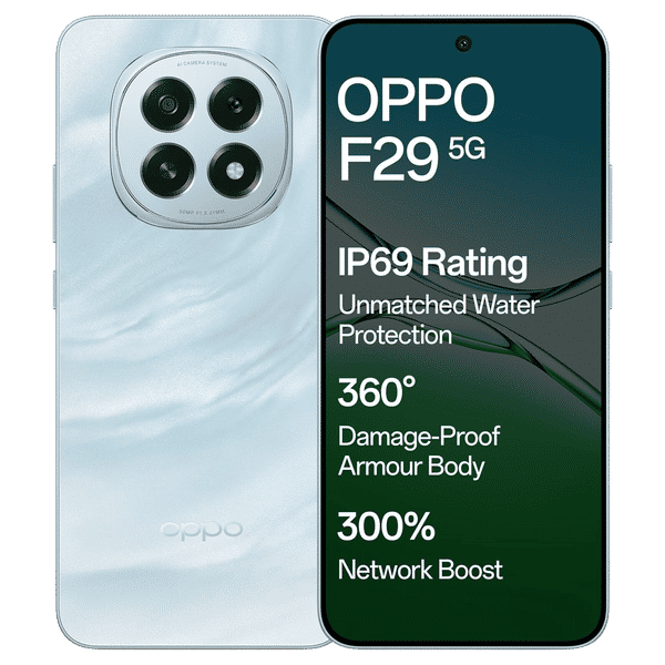 Buy oppo F29 5G (8GB RAM, 256GB, Glacier Blue) Online - Croma