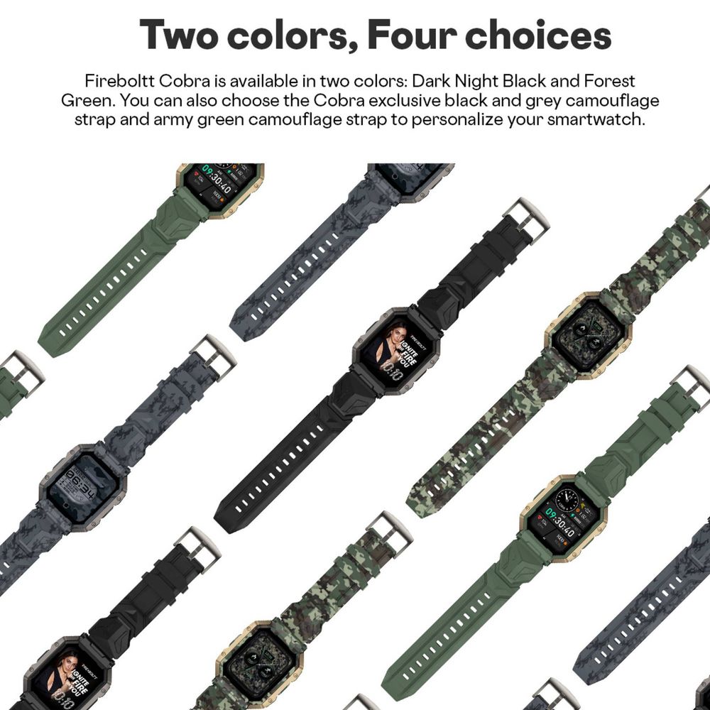 Buy Fire-Boltt Cobra Smartwatch with Bluetooth Calling (45.21mm AMOLED ...