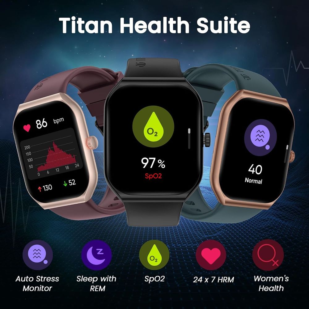 Buy TITAN Smart 3.0 Smartwatch with Bluetooth Calling (49.7mm Super ...