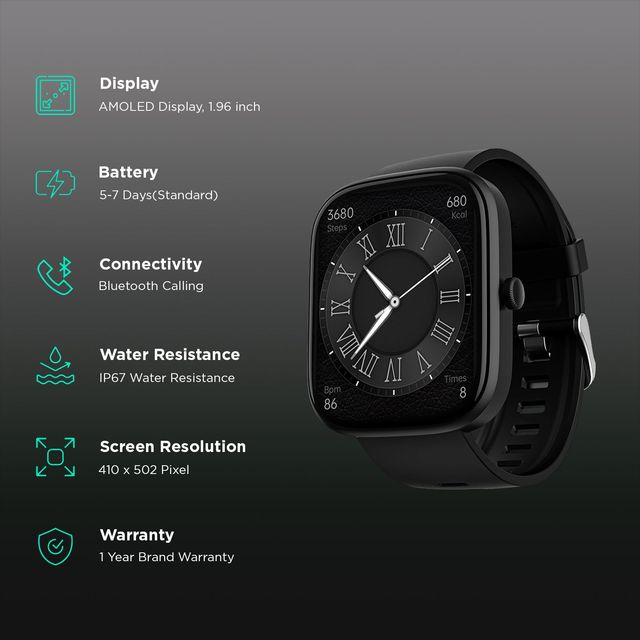 Buy boAt Ultima Prism Smartwatch with Bluetooth Calling (49.7mm AMOLED ...