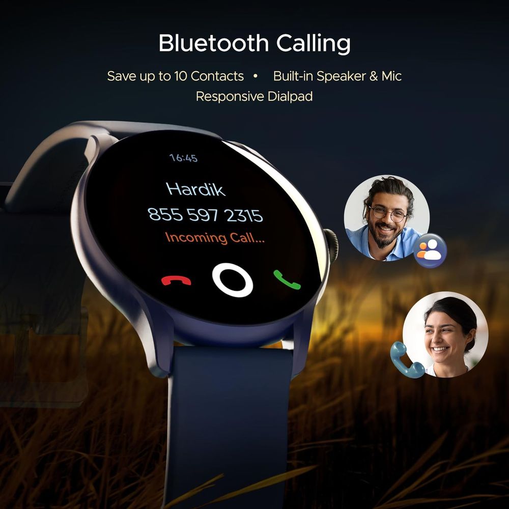 Buy boAt Lunar Connect Ace Smartwatch with Bluetooth Calling (36.3mm ...