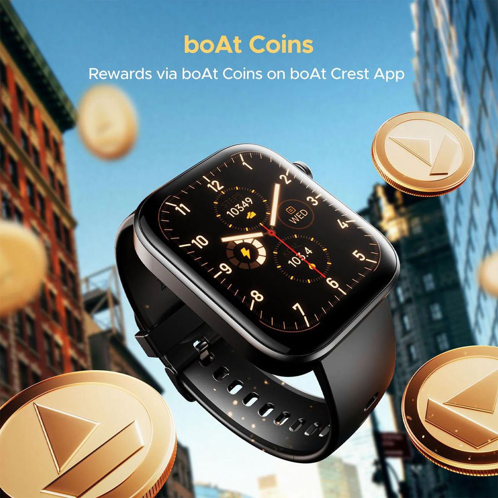 Buy boAt Storm Call 3 Smartwatch with Bluetooth Calling (46.48mm HD ...