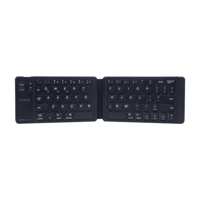 Buy Croma Rechargeable Bluetooth 3.0 Wireless Foldable Keyboard with ...