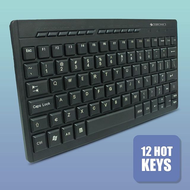 Buy Zebronics ZEB-K04 Wired Keyboard with Dedicated Multimedia Keys ...