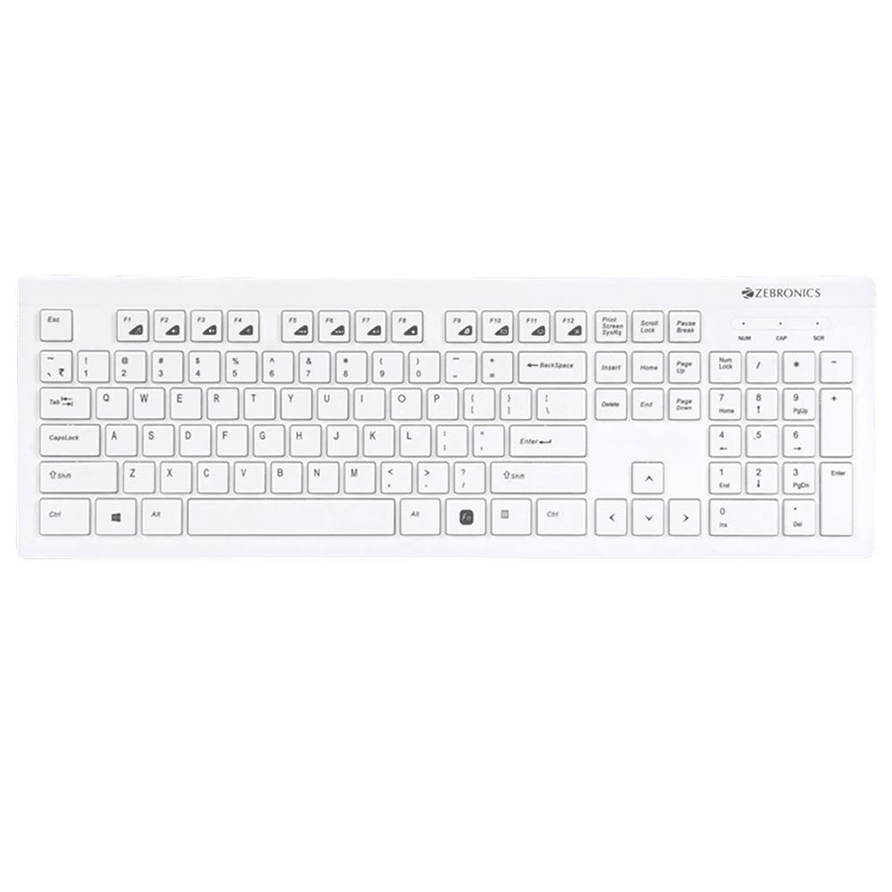 Buy Zebronics ZEB-DLK01 Wired Keyboard with Number Pad (UV Coated Keys ...