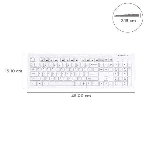 Buy Zebronics ZEB-DLK01 Wired Keyboard with Number Pad (UV Coated Keys ...