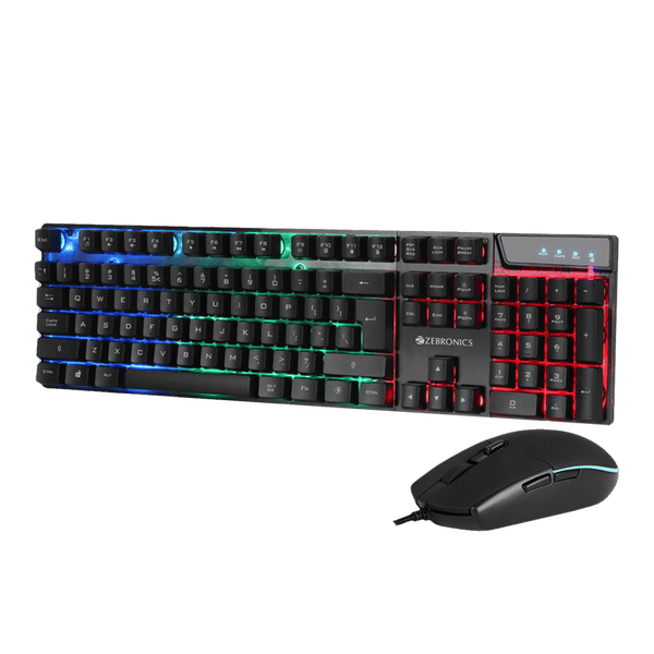 Buy Zebronics ZEB-War Wired Gaming Keyboard & Mouse Combo (104 Keys ...