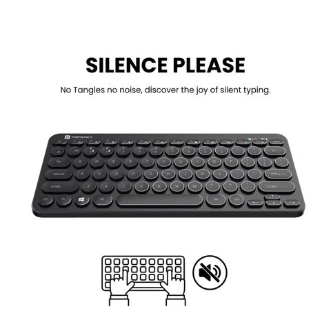 Buy Portronics Bubble Bluetooth 5.0 & 2.4GHz Wireless Keyboard with ...