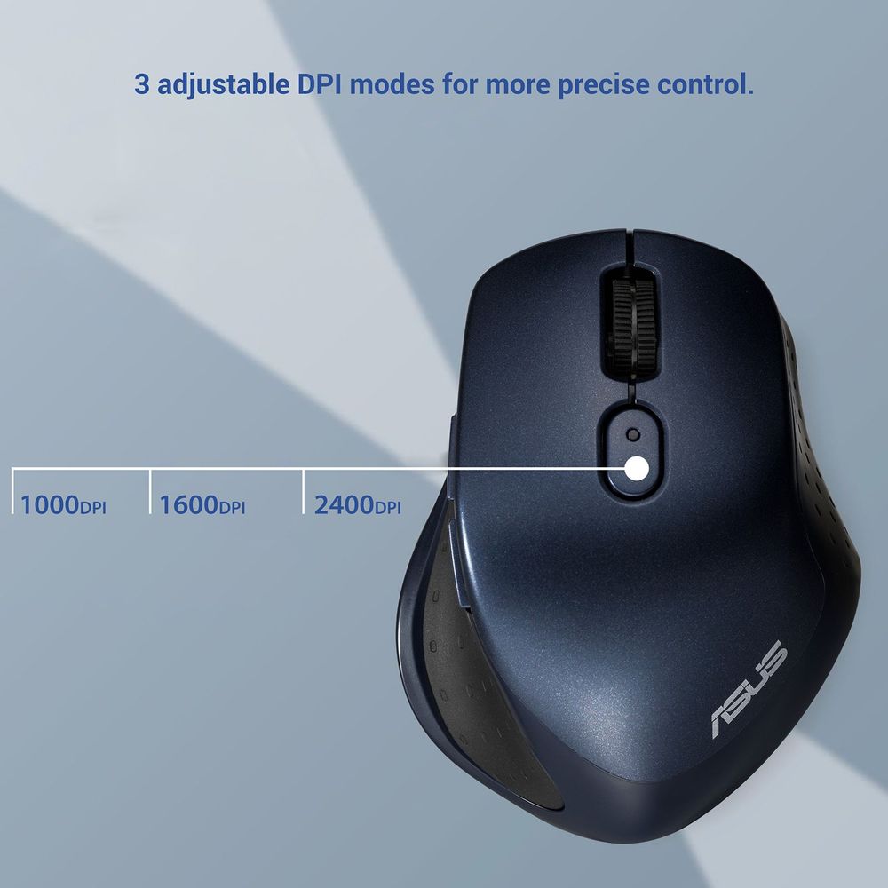 Buy ASUS Silent MW203-BL Bluetooth 5.0 & 2.4GHz Wireless Optical Mouse ...