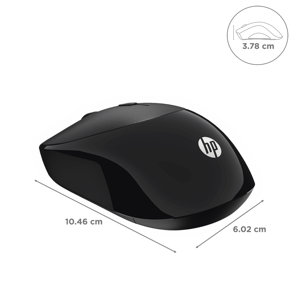 Buy HP M090 2.4GHz Wireless Optical Mouse with 1 Million Key Life (1200 ...