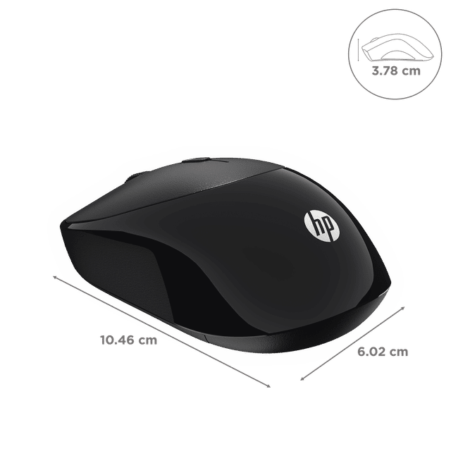 Buy HP M090 2.4GHz Wireless Optical Mouse with 1 Million Key Life (1200 ...