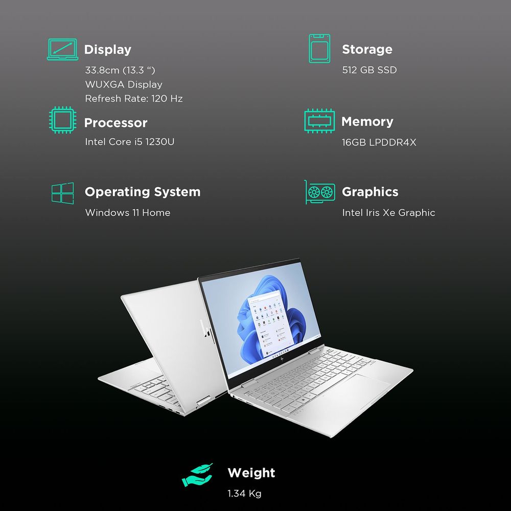 Buy HP Envy X360 13-bf0121TU Intel Core i5 12th Gen (13.3 inch, 16GB ...
