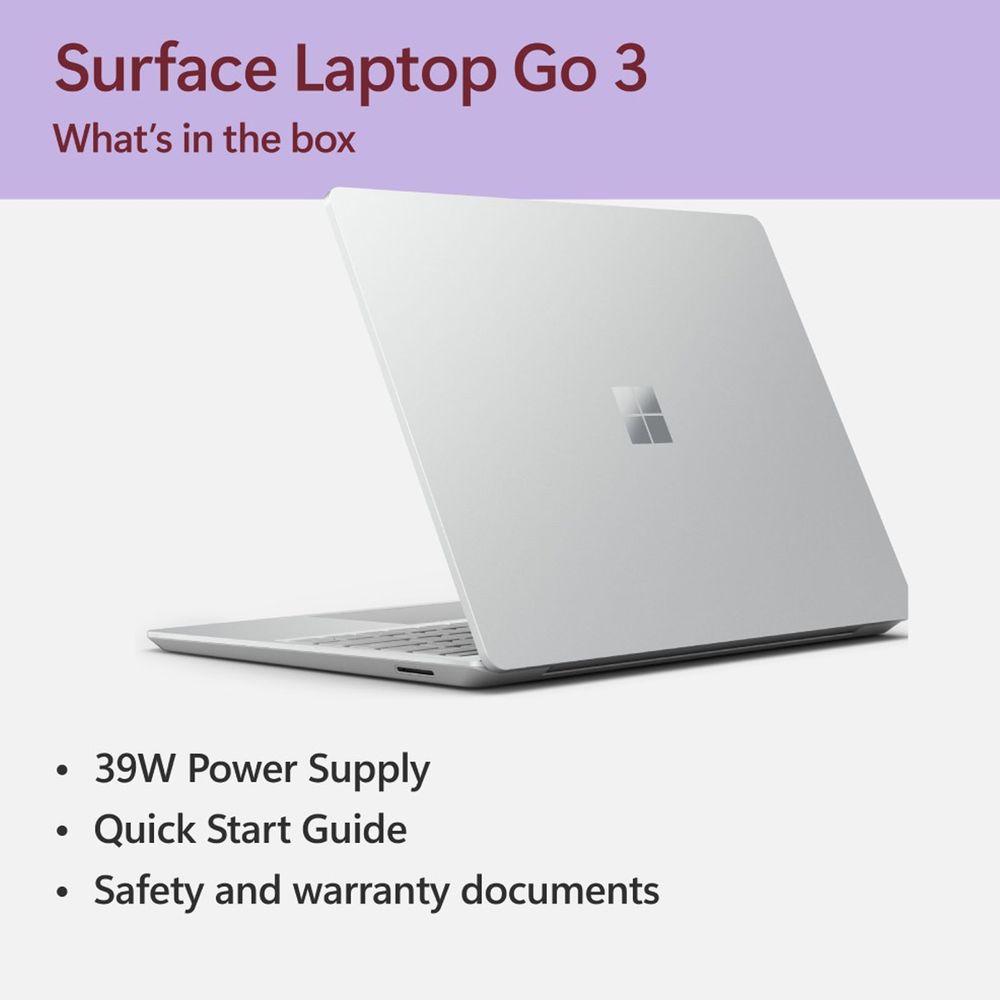 Buy Microsoft Surface Laptop Go 3 Intel Core i5 12th Gen (12.4 inch ...