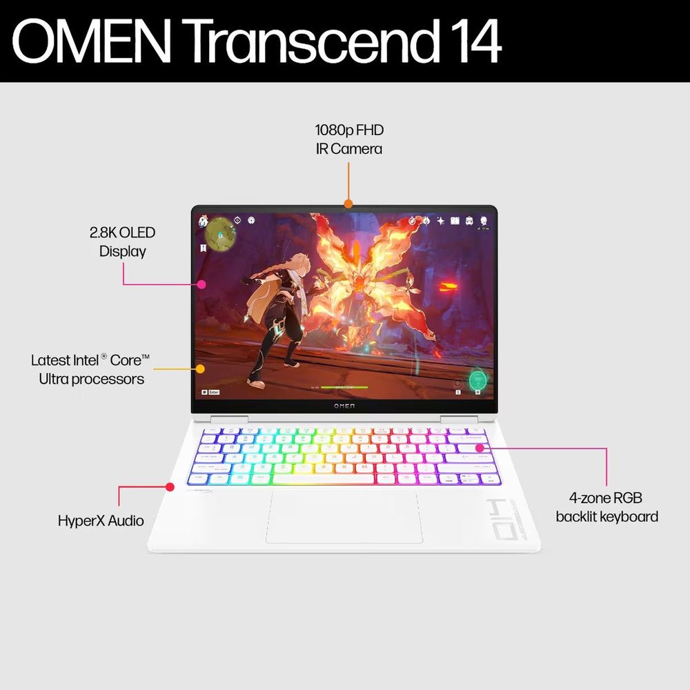 Buy HP Omen Transcend 14 fb0089TX Intel Core Ultra 7 Gaming Laptop ...