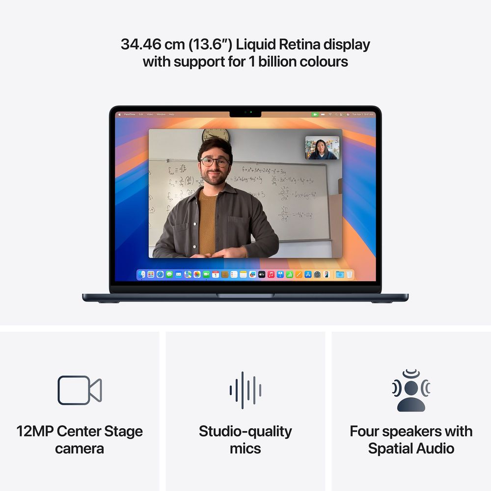 Buy Apple MacBook Air (13.6 inch, M4, 16GB, 512GB, macOS, Midnight ...