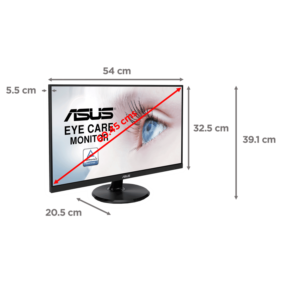 Buy ASUS VA24DQ 60.45 cm (23.8 Inches) Full HD IPS Flat Panel LED ...