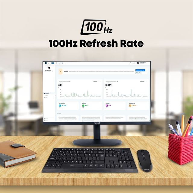 Buy Croma 60.9 cm (24 inch) Full HD FFS Panel Thin Bezel Monitor with ...