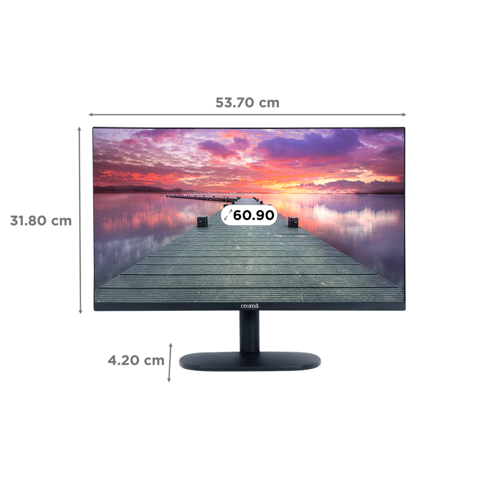 Buy Croma 60.9 cm (24 inch) Full HD FFS Panel Thin Bezel Monitor with ...