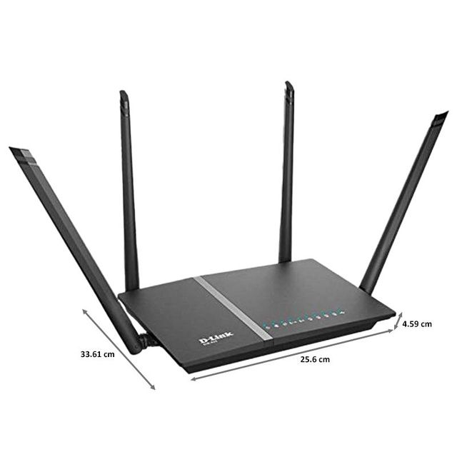Buy D-Link AC1200 Dual Band Wi-Fi 5 Router (4 Antennas, 4 LAN Ports, MU ...