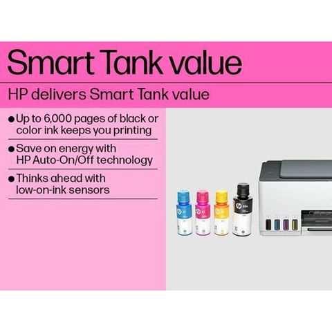 Buy HP Smart Tank 520 All in One Inkjet Printer with Smart Guided ...