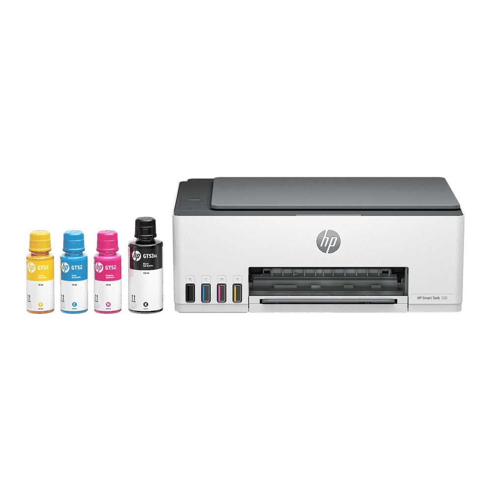 Buy HP Smart Tank 520 All in One Inkjet Printer with Smart Guided ...