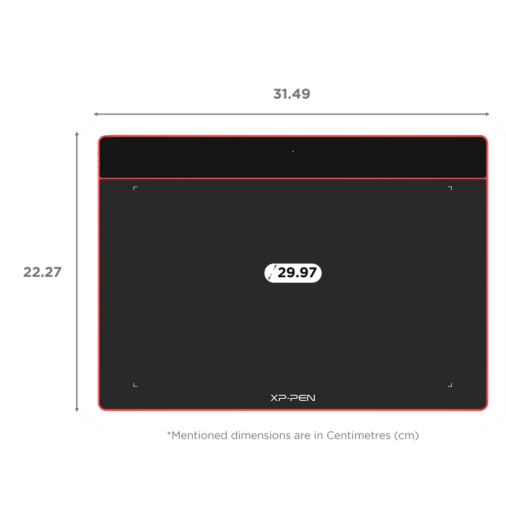 Buy XPPen Deco Fun Large eWriter Tablet (11.8 Inch, Carmine Red) Online ...