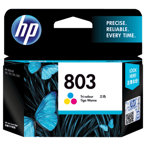 Buy HP 803 Original Ink Cartridge (889296532163N, Tri-color) Online - Croma