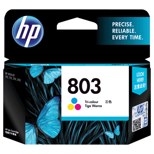 Buy HP 803 Original Ink Cartridge (889296532163N, Tri-color) Online - Croma