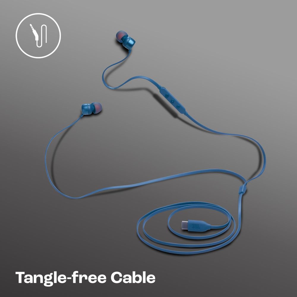 Buy JBL T310C Wired Earphone with Mic (USB Type-C Connector, In Ear ...