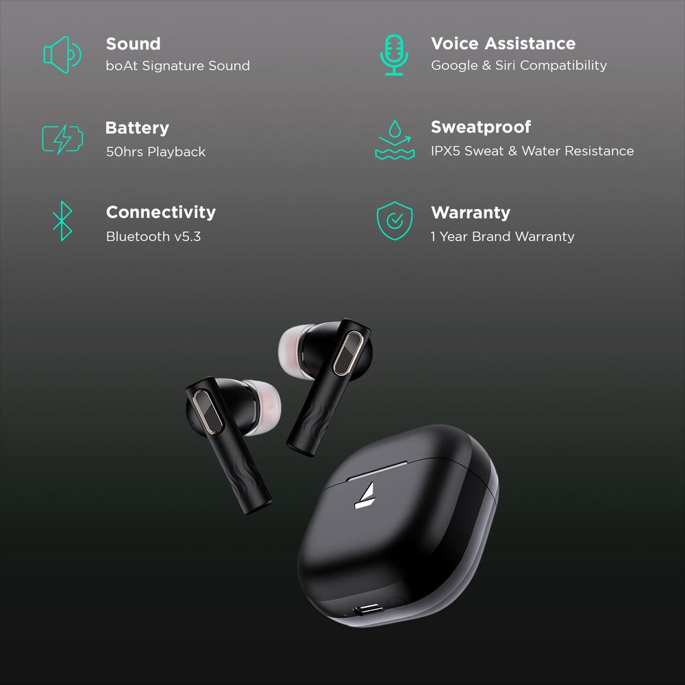 Buy boAt Nirvana Nebula TWS Earbuds with Active Noise Cancellation ...