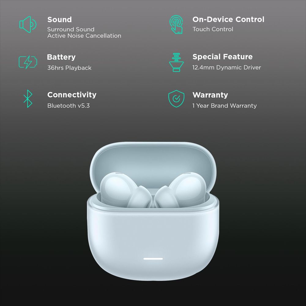 Buy Redmi Buds 5C M2349E1 TWS Earbuds with Active Noise Cancellation ...