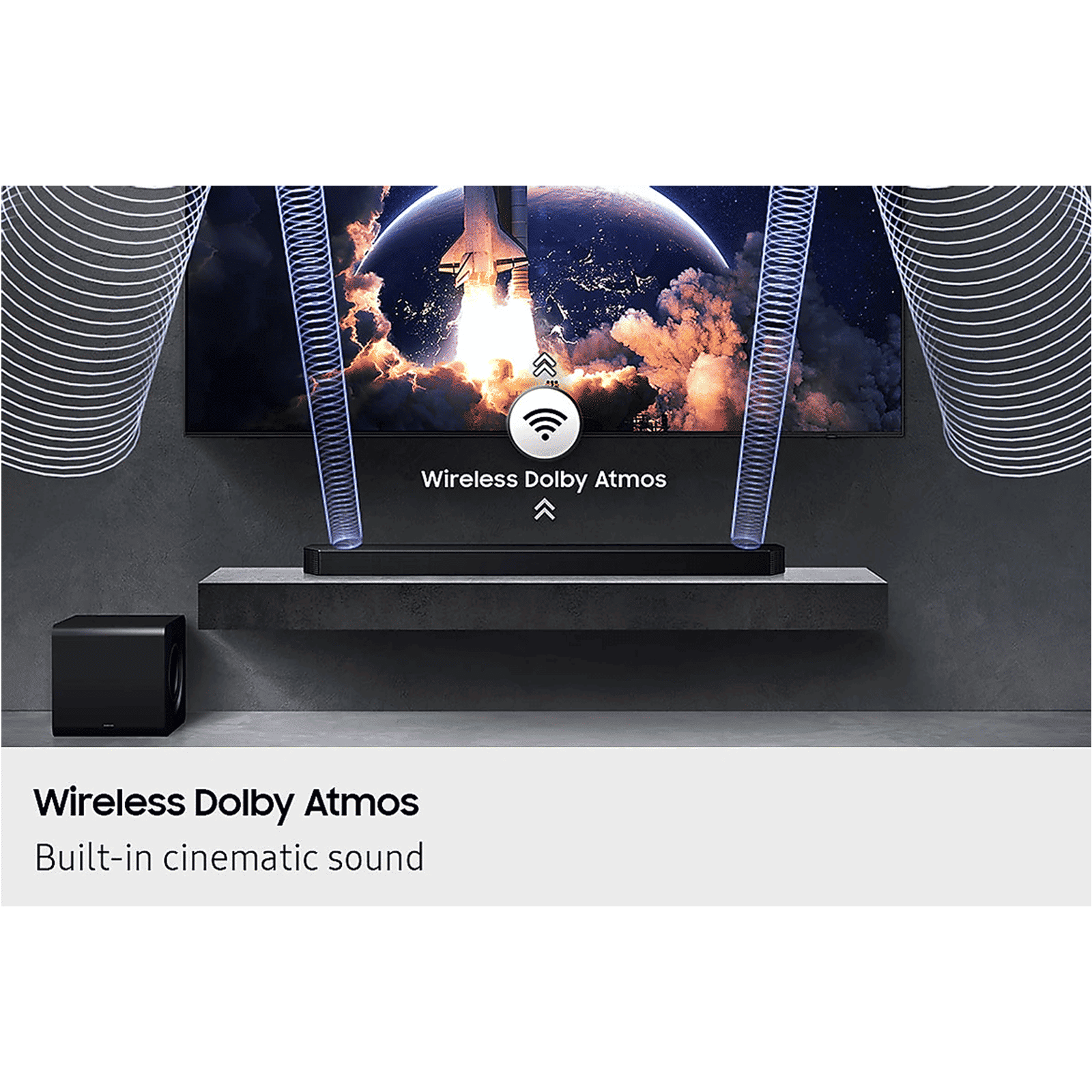 Buy SAMSUNG Q Series 400W Soundbar with Remote (Dolby Atmos, 5.1.2 ...