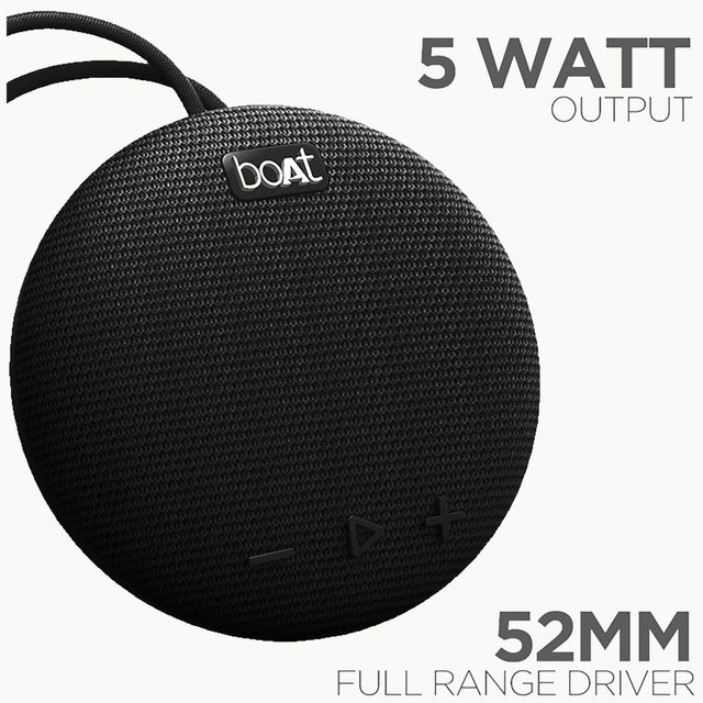 Buy boAt Stone 193 5W Portable Bluetooth Speaker (IPX7 Water Resistant ...